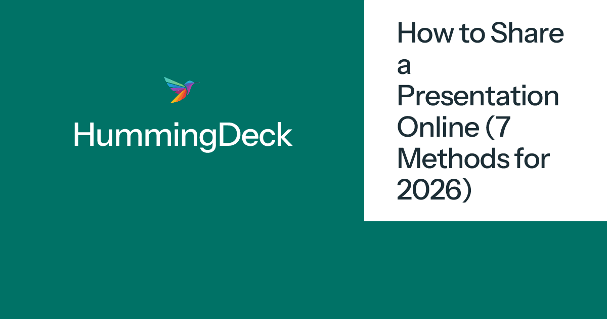 How to Share a Presentation Online (7 Methods for 2026)
